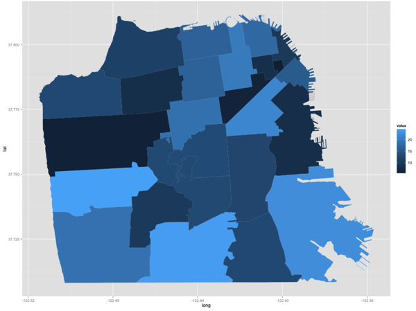 R: ggmap - Overlay shapefile with filled polygon of regions | Mark Needham